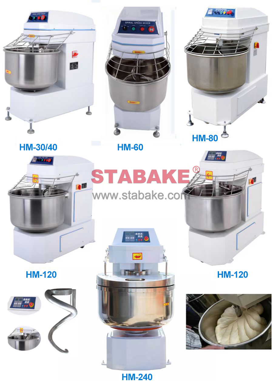 Mezclador de masa en espiral comercial 25/50/100 kg/h - Compre ...